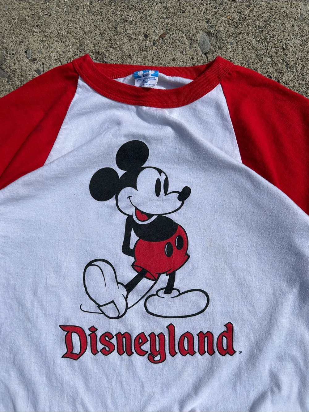 Disney | Shirts | Vintage 9s Disney Red White Mickey Mouse Tee | Poshmark